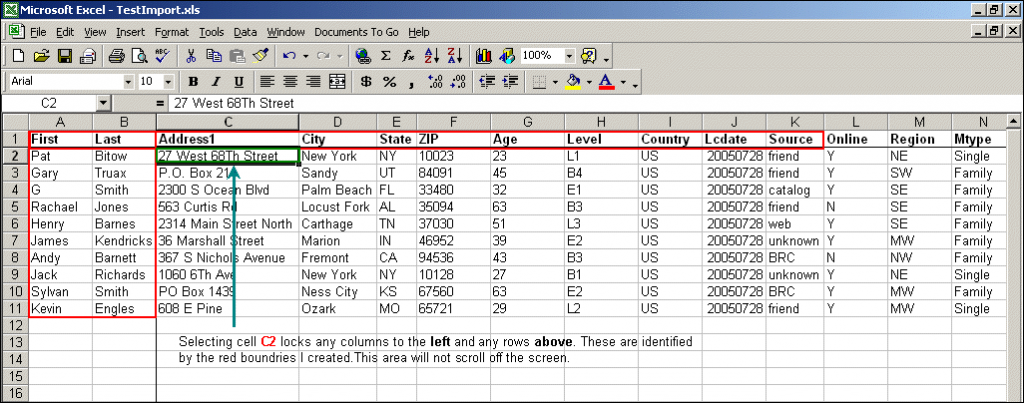 Locking Rows In Excel Productivity Portfolio