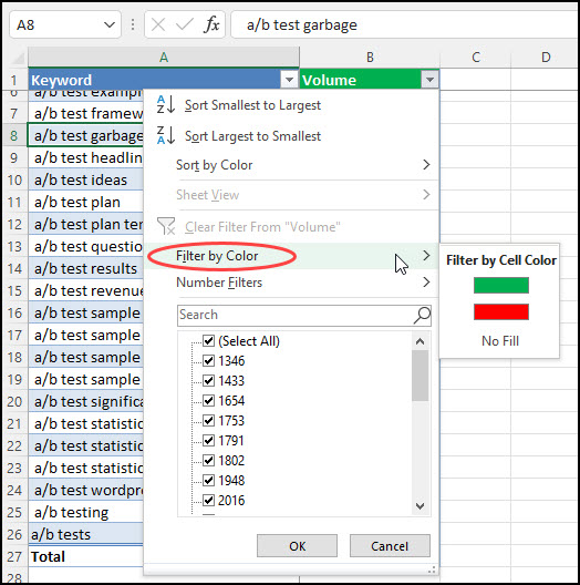 How To Sum Cells By Color In Excel Without VBA