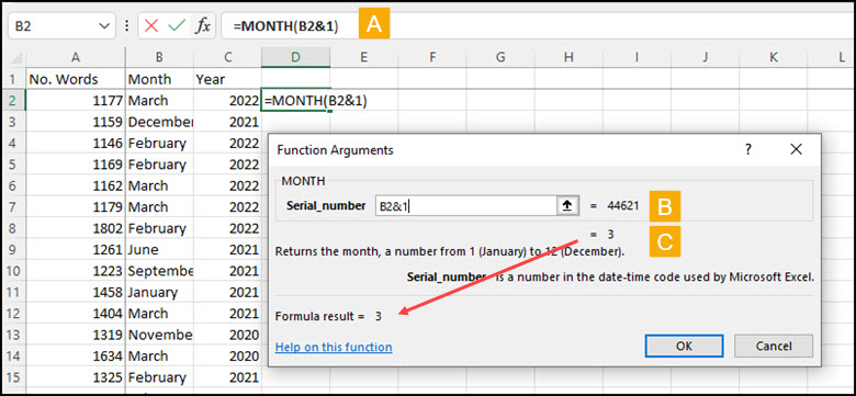 How To Convert A Month Name To A Number In Excel
