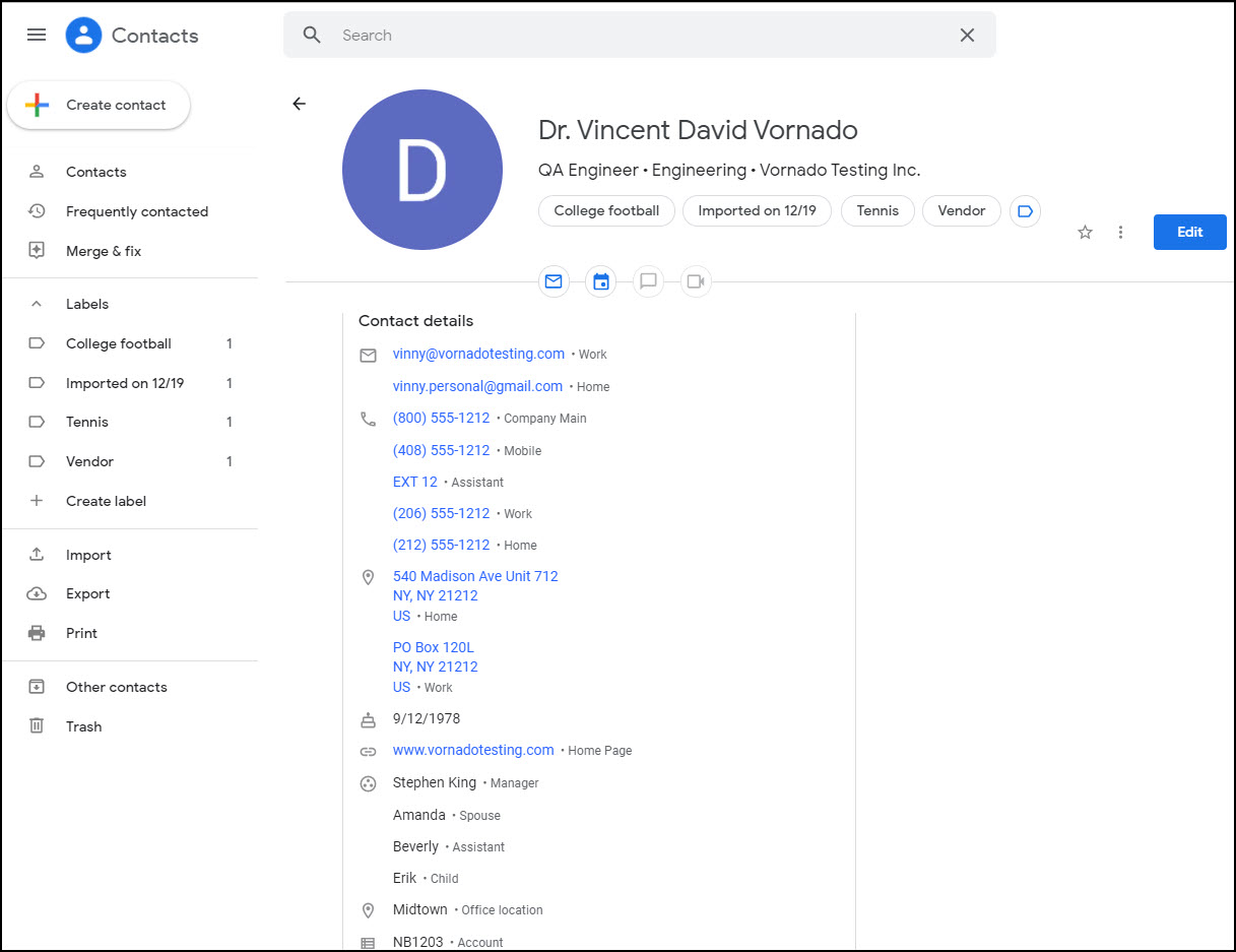 4 Ways To Import Contacts To Google Contacts with Template 