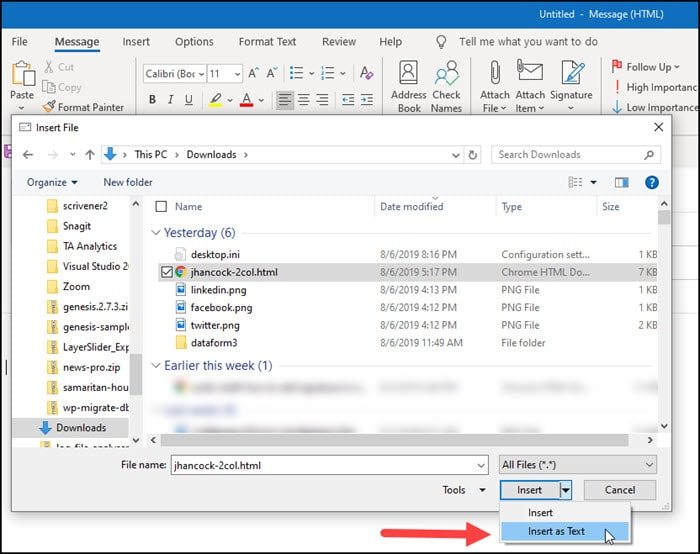 How To Upload Your Signature To Outlook HTML Signature 
