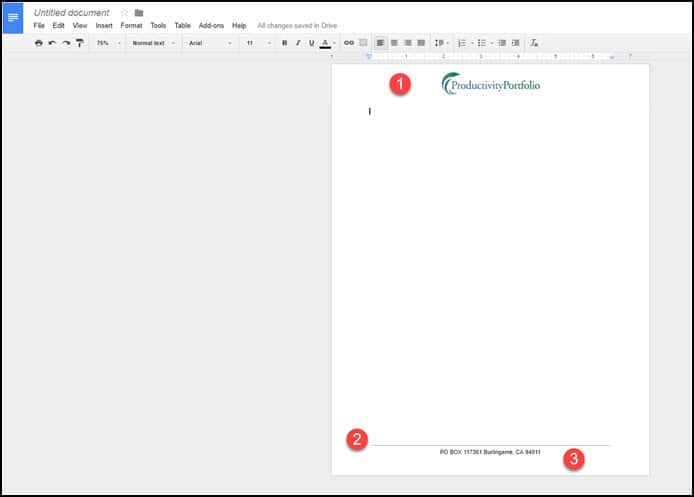 Google Docs Letterhead Template Free