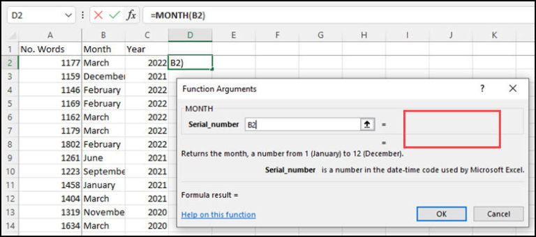 How To Convert A Month Name To A Number In Excel