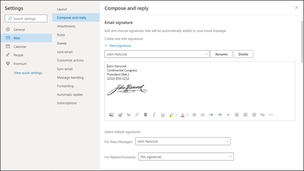 How to Create an Outlook.com Signature (Updated)