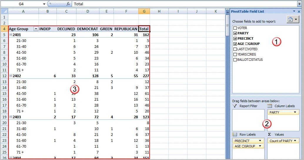 Excel Pivot Table Tutorial Sample Productivity Portfolio