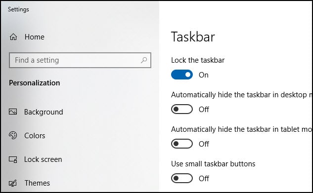 Easy Windows 10 Taskbar Customization